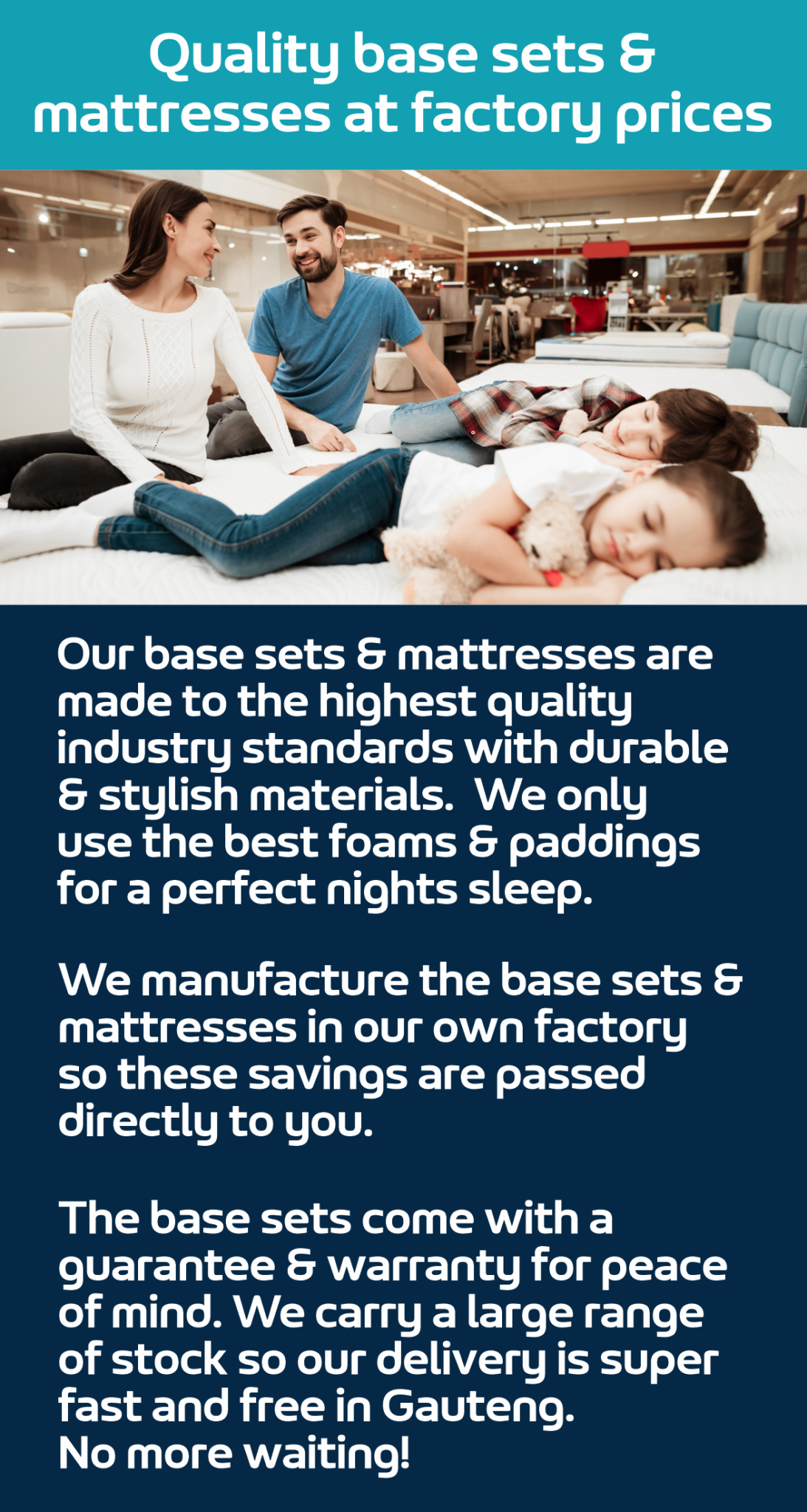 MATTRESSES AND BASE SETS - BED FACTORY
