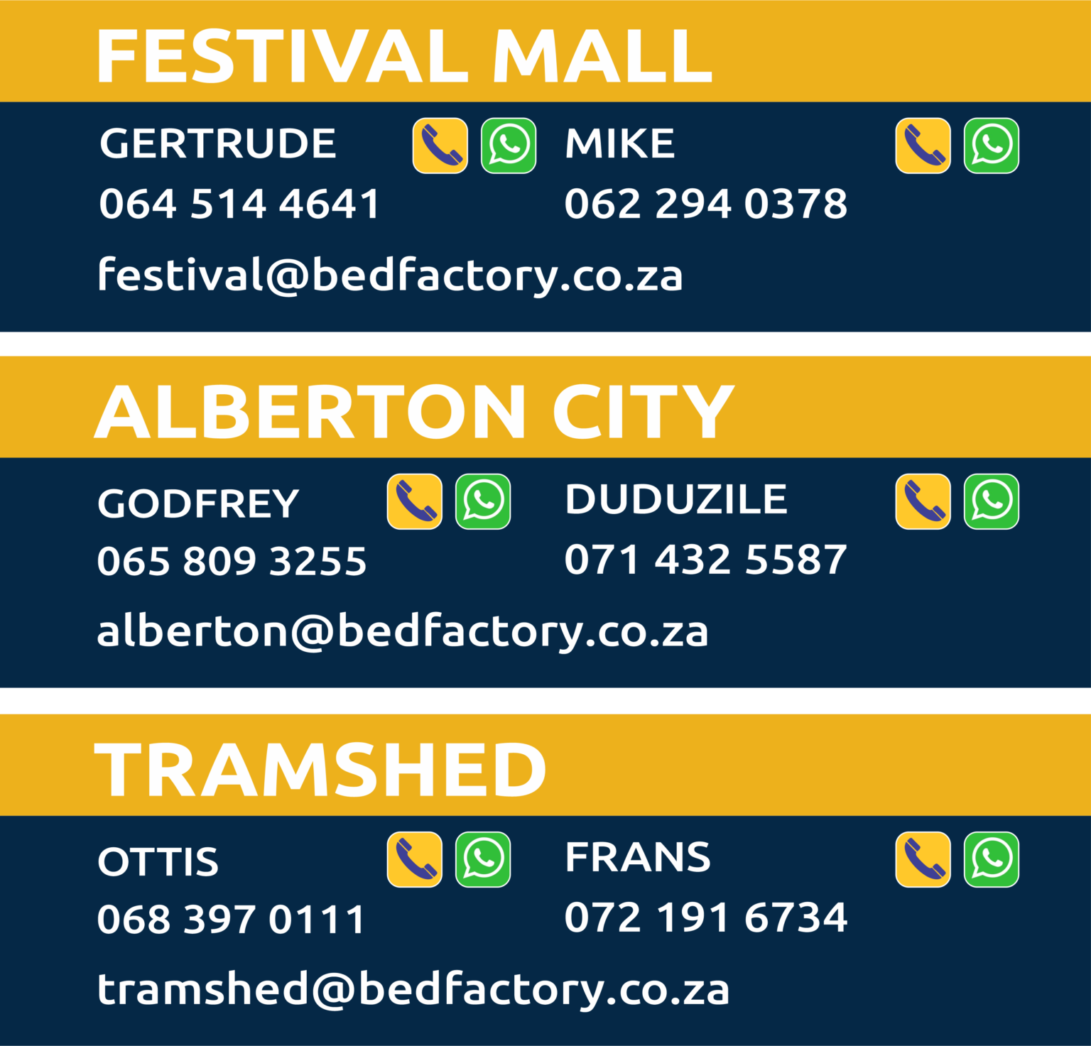 CONTACT US - BED FACTORY